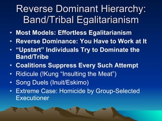 Overcoming Reverse Dominance Hierarchies | PPT