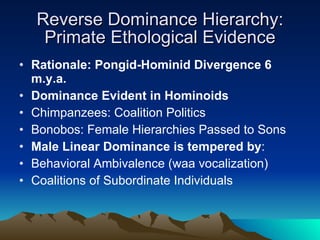 Overcoming Reverse Dominance Hierarchies | PPT