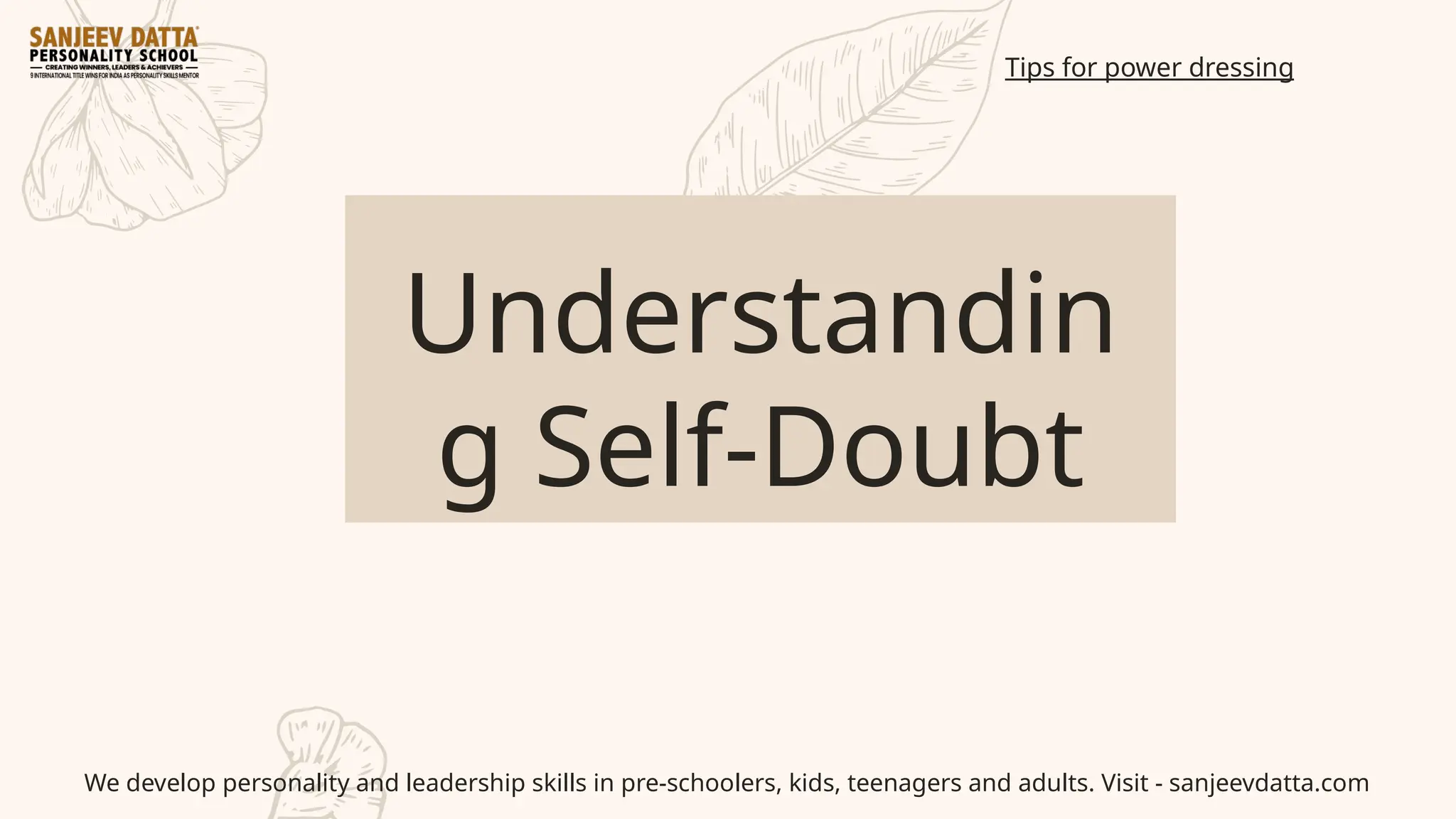 Overcoming Self-Doubt: Strategies to Boost Your Self-Esteem | PPTX