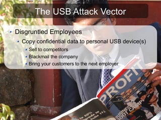 Overcoming USB (In)Security | ODP | Data Storage and Warehousing ...