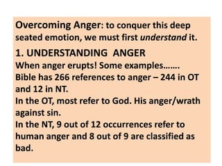 Overcoming anger - Pastor Chua Wee Hian - 13 November 2016 | PPTX ...