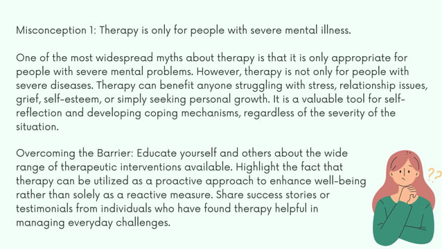 Overcoming Barriers To Seeking Therapy | Solh Wellness | PPT