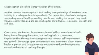 Overcoming Barriers To Seeking Therapy | Solh Wellness | PPT