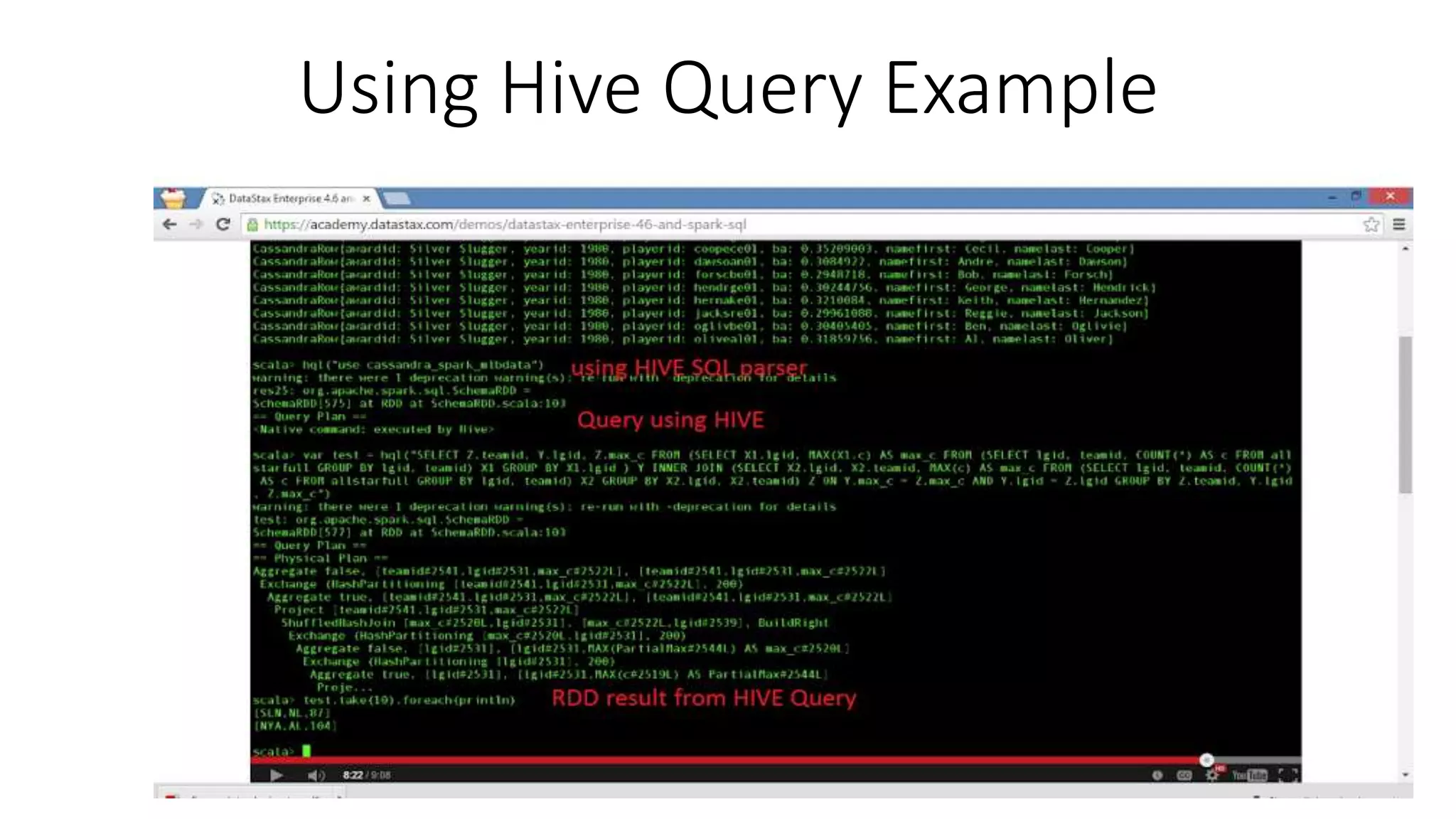 Overcoming cassandra query limitation spark | PPT