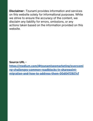 Overcoming Challenges Common Roadblocks in SharePoint Migration and How to Address Them.pdf