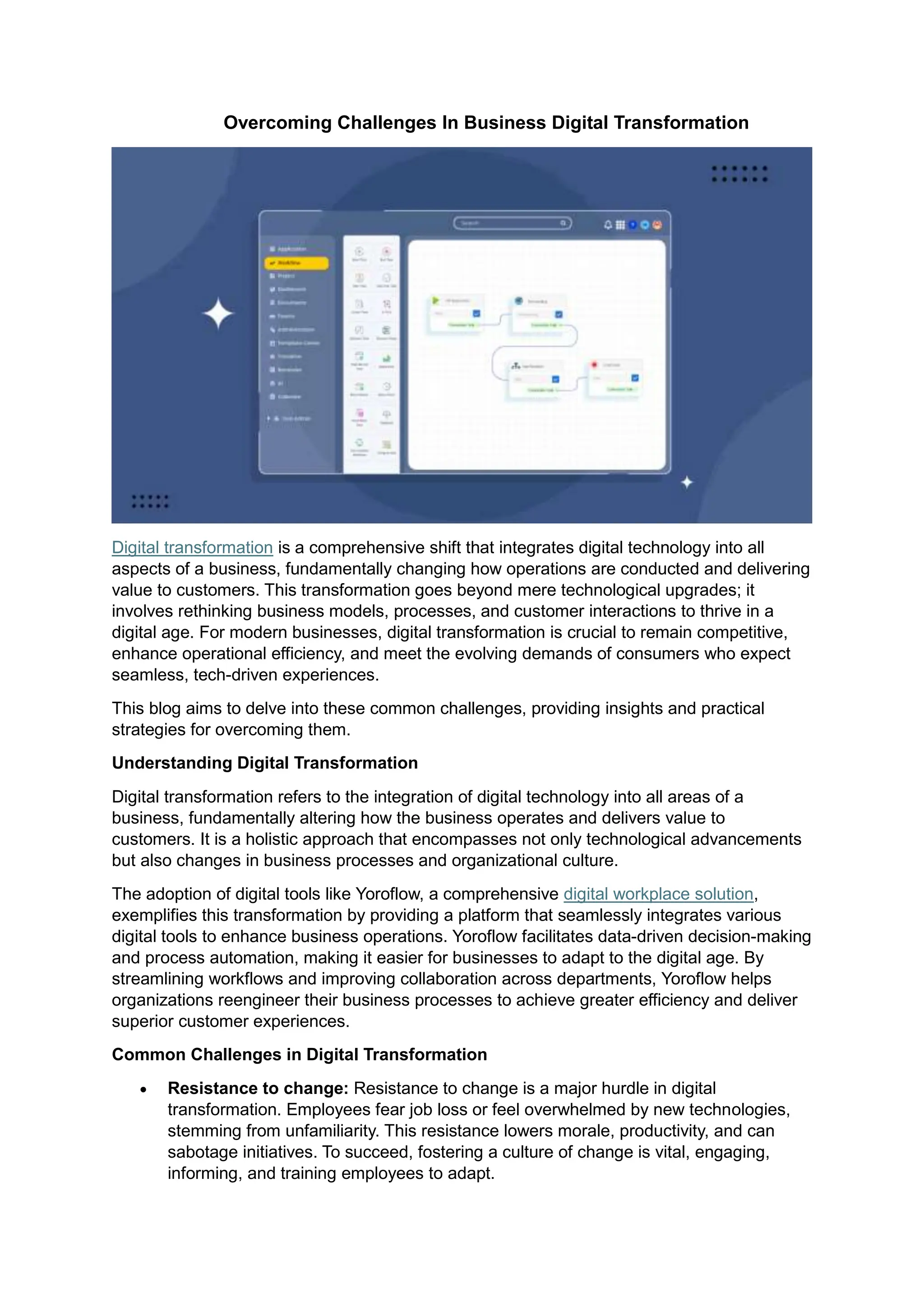Overcoming Challenges In Business Digital Transformation.docx