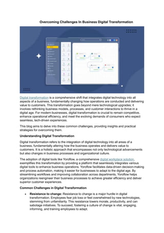 Overcoming Challenges In Business Digital Transformation.docx