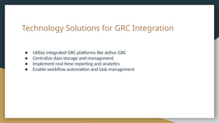 Overcoming Challenges in GRC Integration.pptx