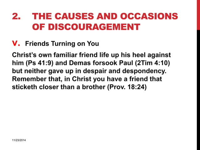Overcoming Discouragement by Bro. Godfrey Nwogu (Deacon) | PPTX