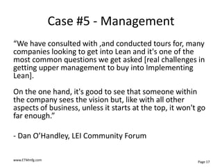 Overcoming distrust in your lean implementation | PPTX | Manufacturing ...