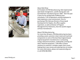 Overcoming distrust in your lean implementation | PPTX | Manufacturing ...