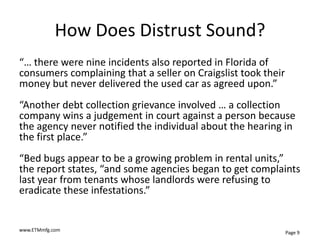 Overcoming distrust in your lean implementation | PPTX | Manufacturing ...