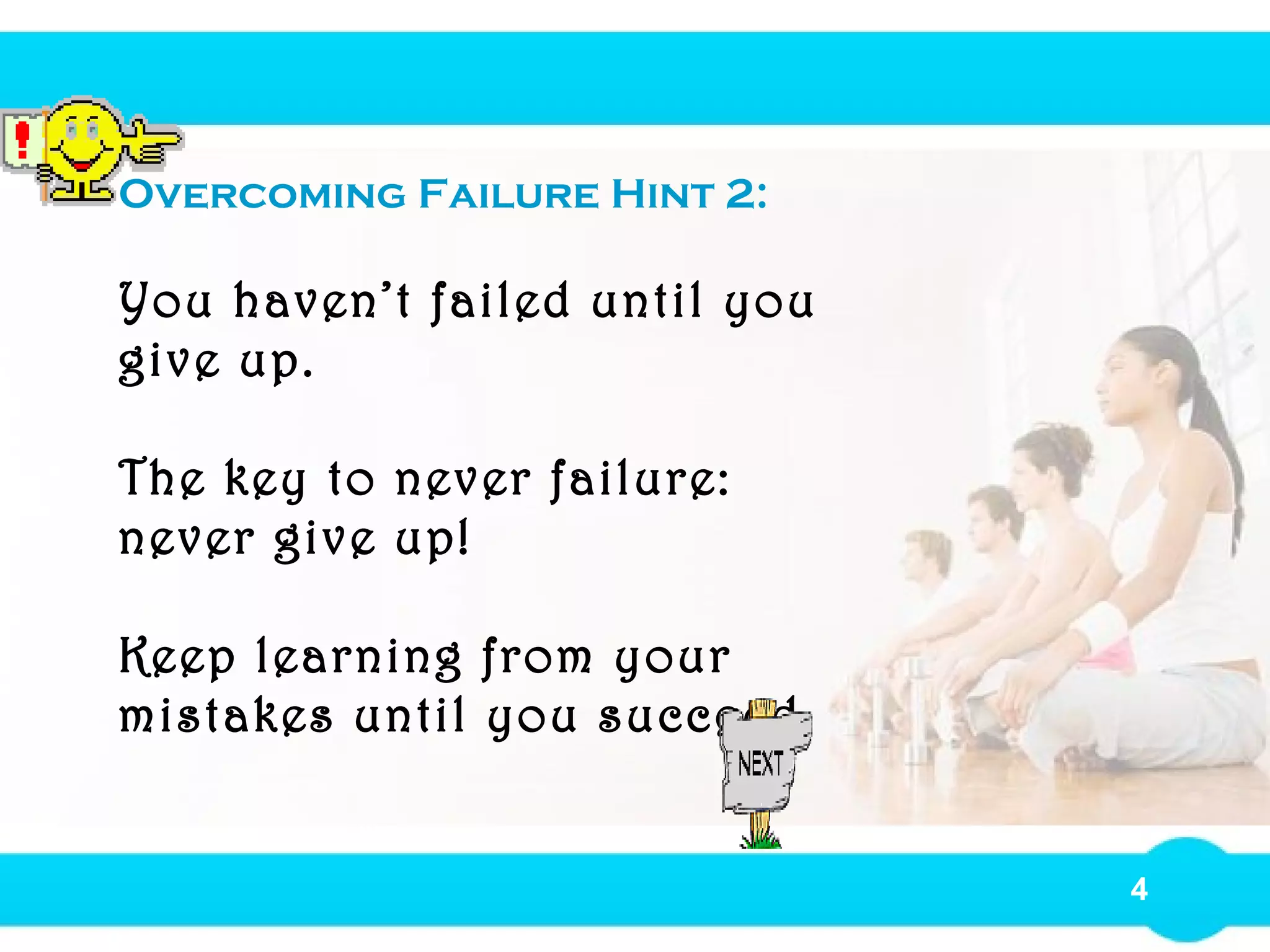 Overcoming failure hints | PPT