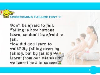 Overcoming failure hints | PPT