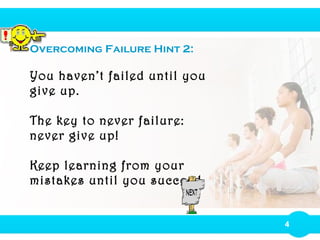 Overcoming failure hints | PPT