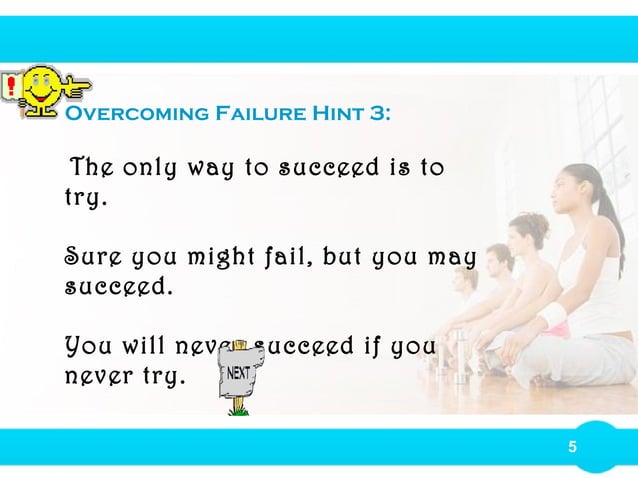 Overcoming failure hints | PPT | Career Advice | Careers