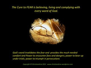 Staying Connected with God's Principles: Overcoming FEAR | PPT