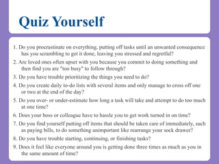 Overcoming fear and procrastination promo2 | PPT