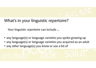 "Use what you've got": A participatory workshop on overcoming language ...