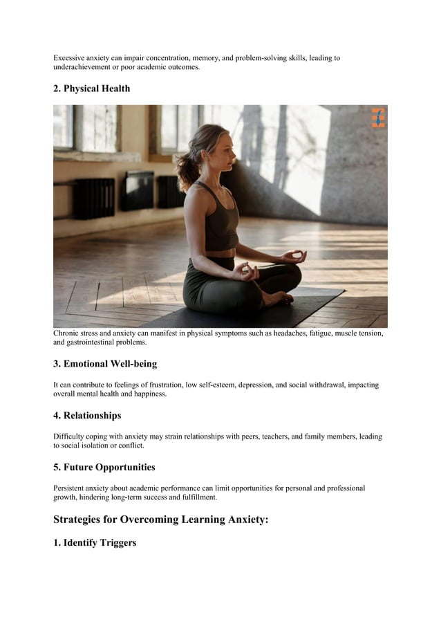 Overcoming Learning Anxiety: Strategies for Success | PDF