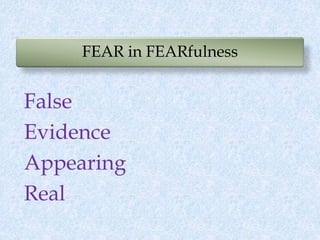 Overcoming negative emotions 3 fear | PPTX