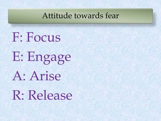 Overcoming negative emotions 3 fear | PPTX