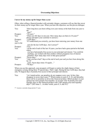 Overcoming Objections | PDF