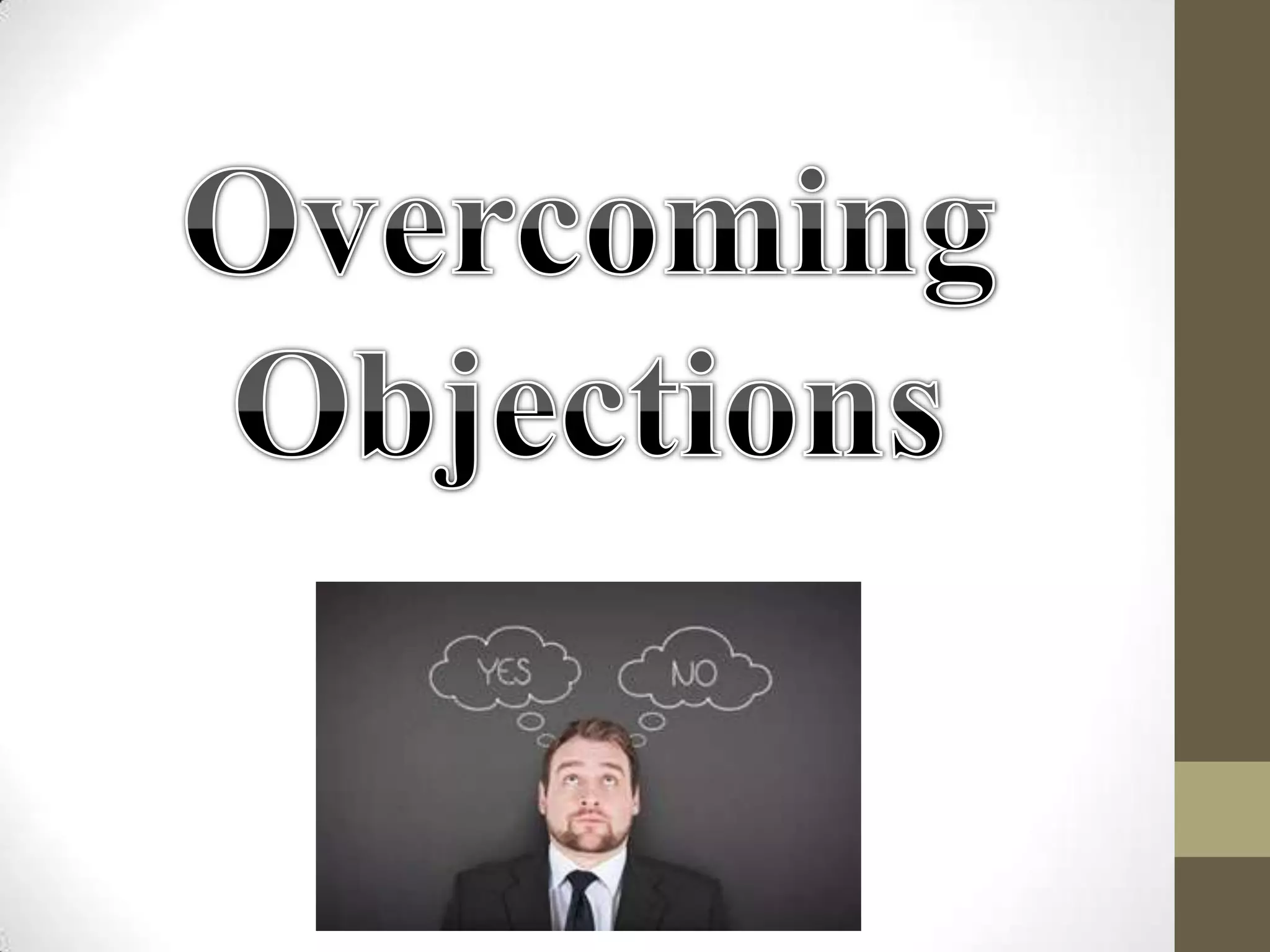 Overcoming objections | PPTX