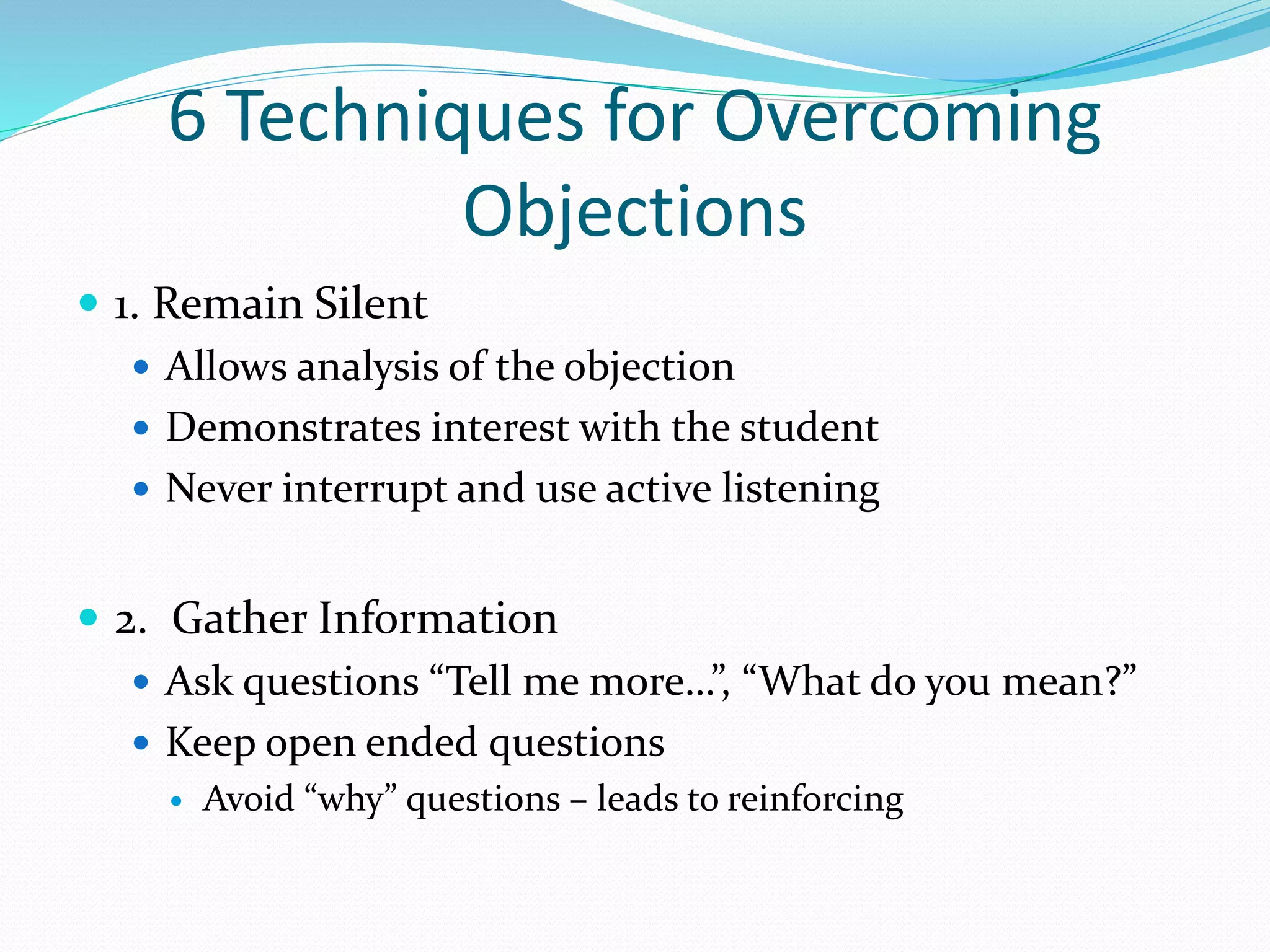 Overcoming objections | PPT