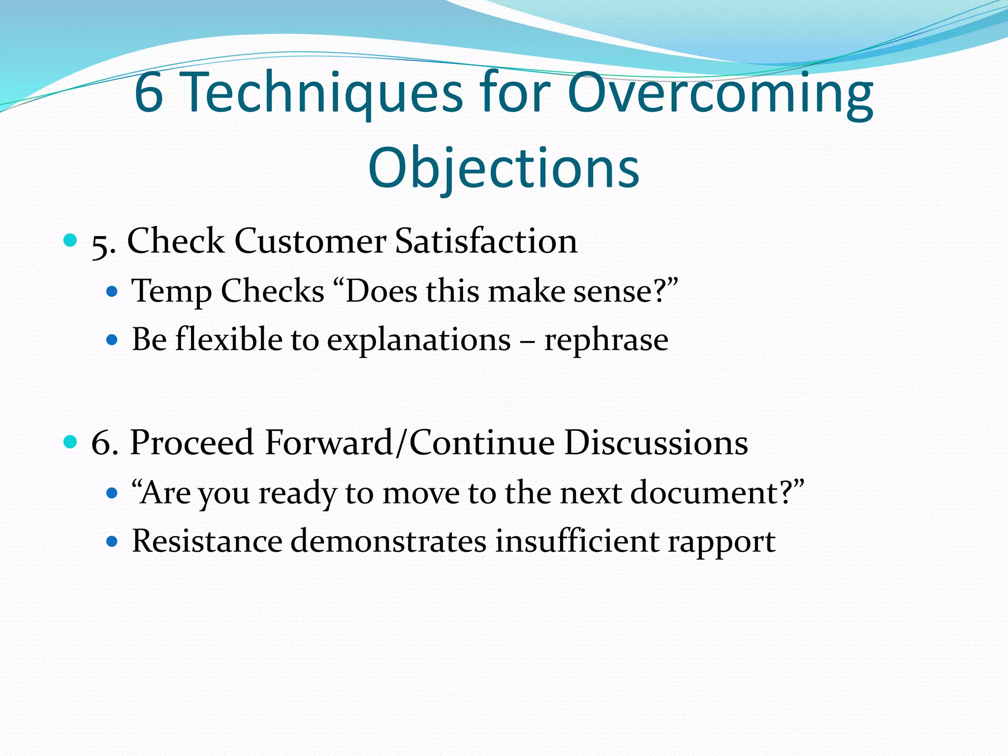 Overcoming objections | PPT