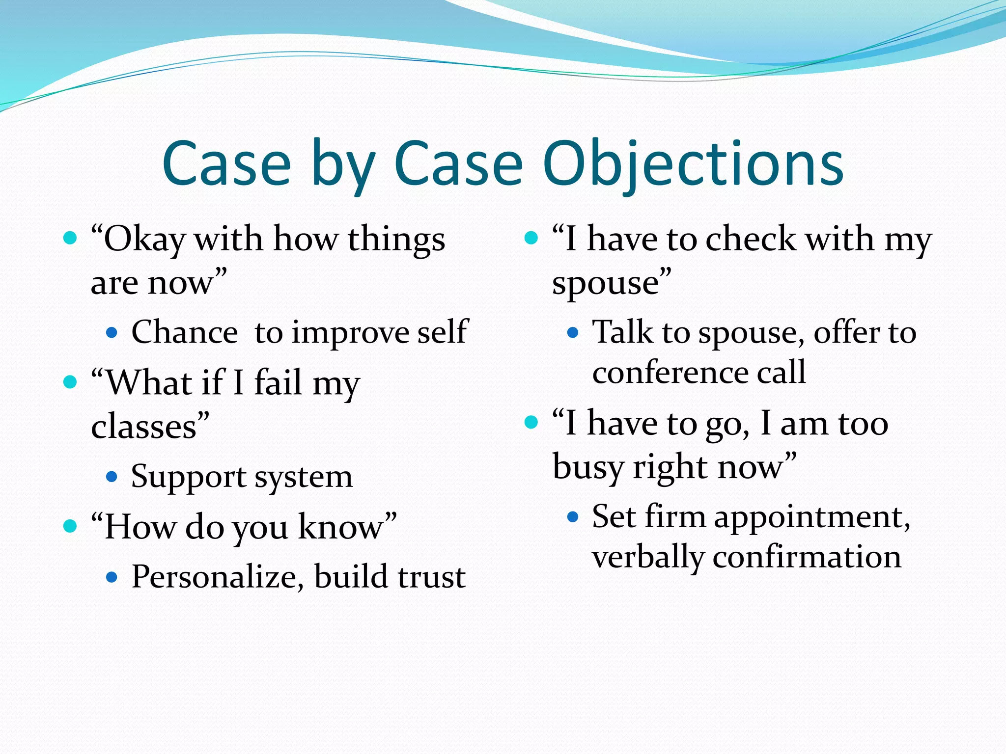 Overcoming objections | PPT