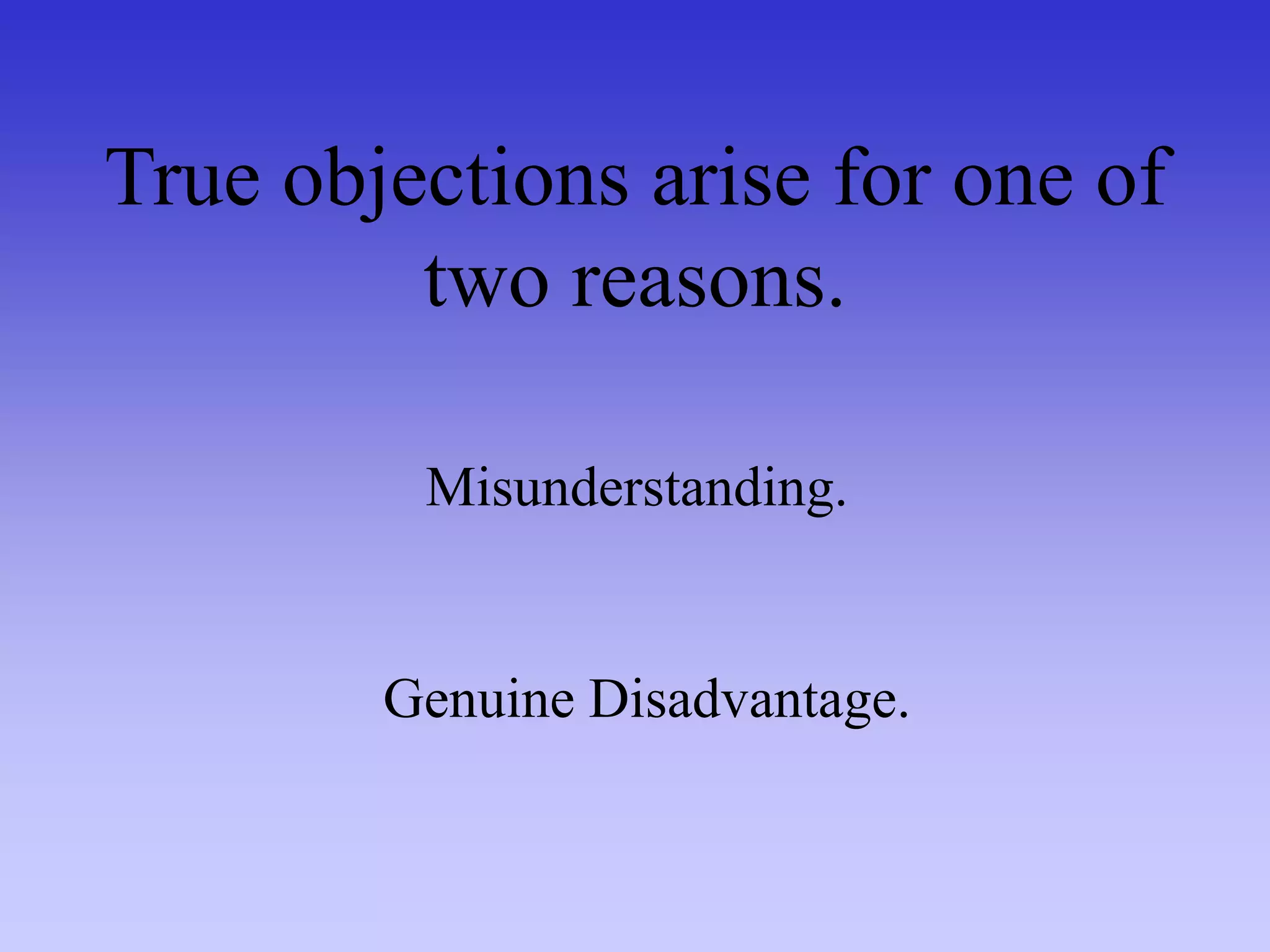 Overcoming objections jim duffy | PPTX