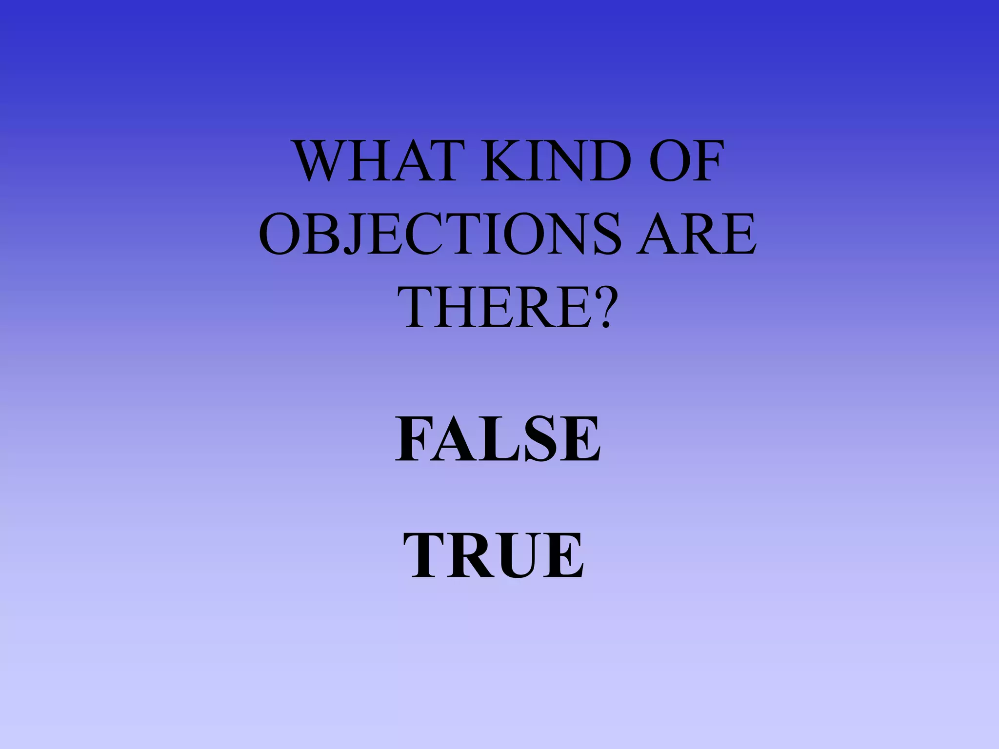 Overcoming objections jim duffy | PPTX