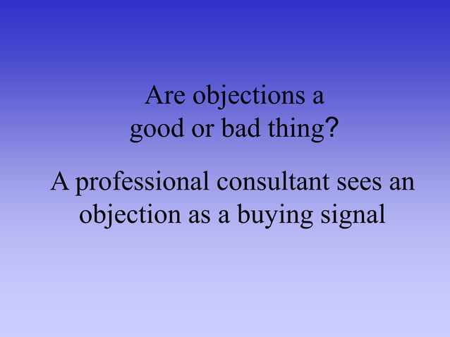 Overcoming objections jim duffy | PPTX