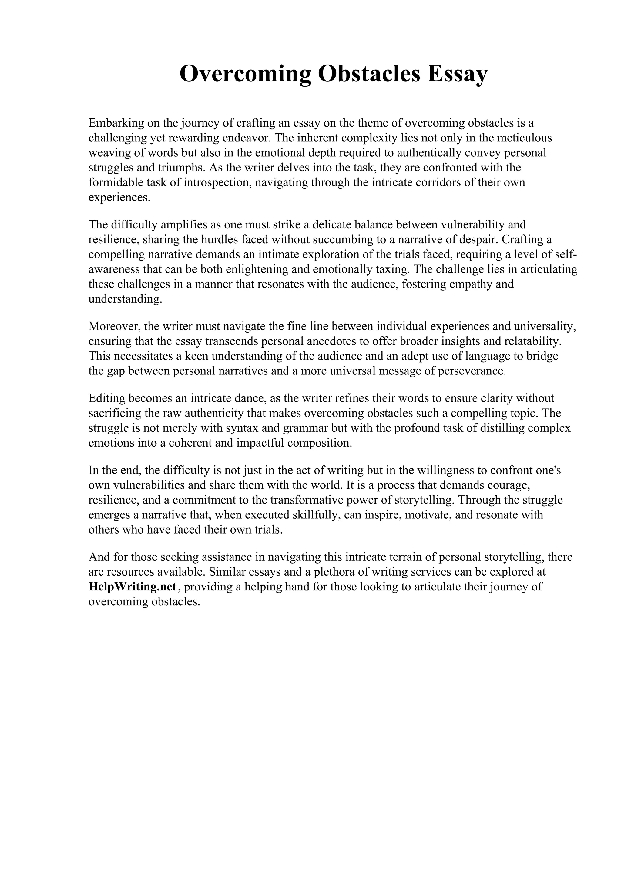 Overcoming Obstacles Essay.pdf