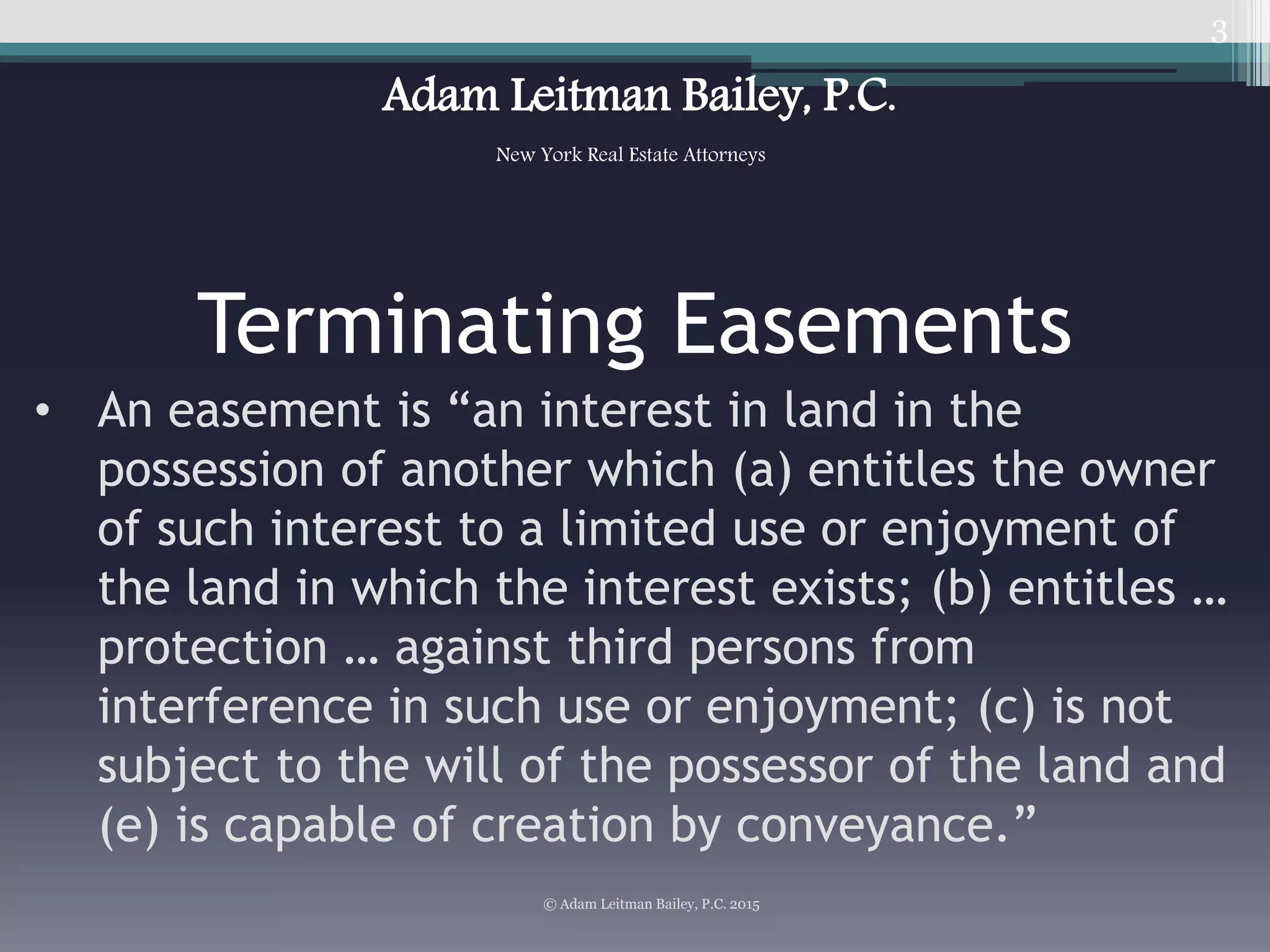 Property Battles: Easements, Adverse Possession and other Boundary Line ...
