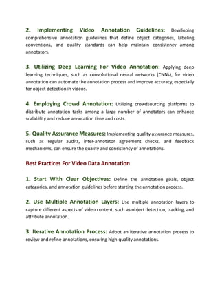 Overcoming Obstacles: Solutions For Annotating Video Data | PDF