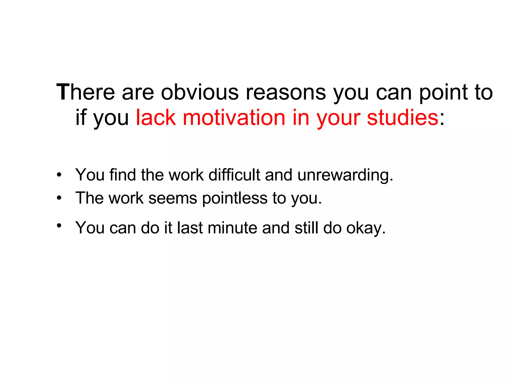 Overcoming Procrastination In Doing School Work | PPT