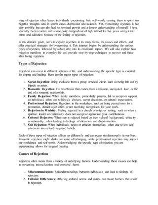 Overcoming Rejection: A Comprehensive Guide to Understanding and ...