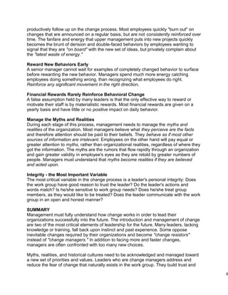 OVERCOMING RESISTANCE TO CHANGE | DOC