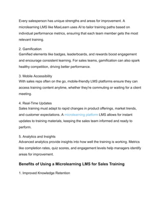 Overcoming Sales Challenges with Microlearning LMS Solutions _ MaxLearn LLC.pdf