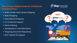 Overcoming Shipping Challenges with ShipConsole's JD EDWARDS | PPT