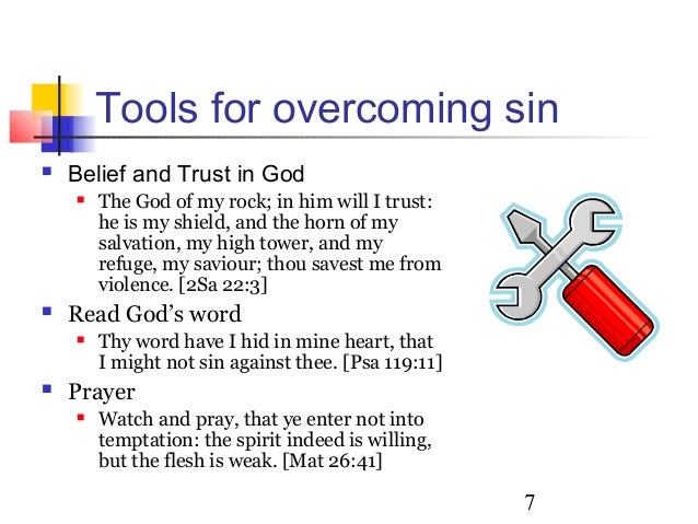Overcoming sin in our lives