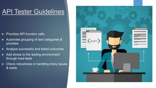 API Testing – Keeping a Check on Agile Software Development | PPT