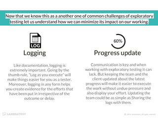 Overcoming The Challenges Faced in Exploratory Testing | PPT