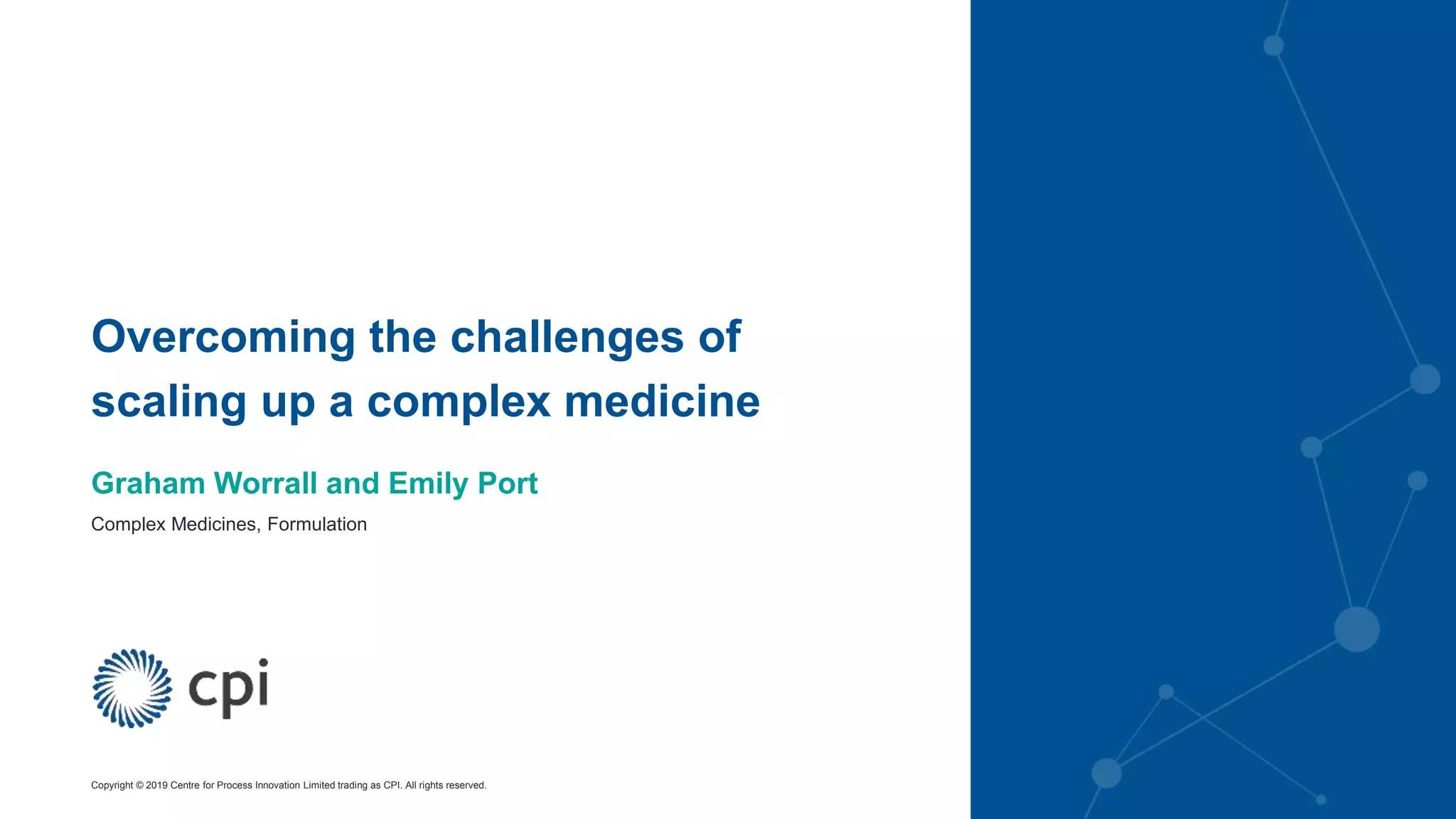 MDC Connects Series 2021 | A Guide to Complex Medicines: Overcoming the ...