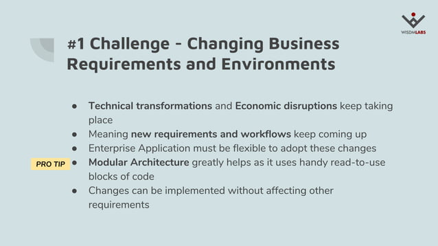 Overcoming Top 10 Challenges in Enterprise Application Development | PDF