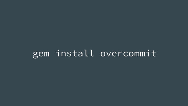 Overcommit for #pivorak | PPT
