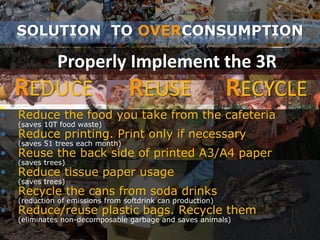 Overconsumption Of Solid Resources | PPSX