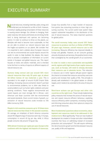 Overconsumption: Our use of the Worlds Natural Resources | PDF